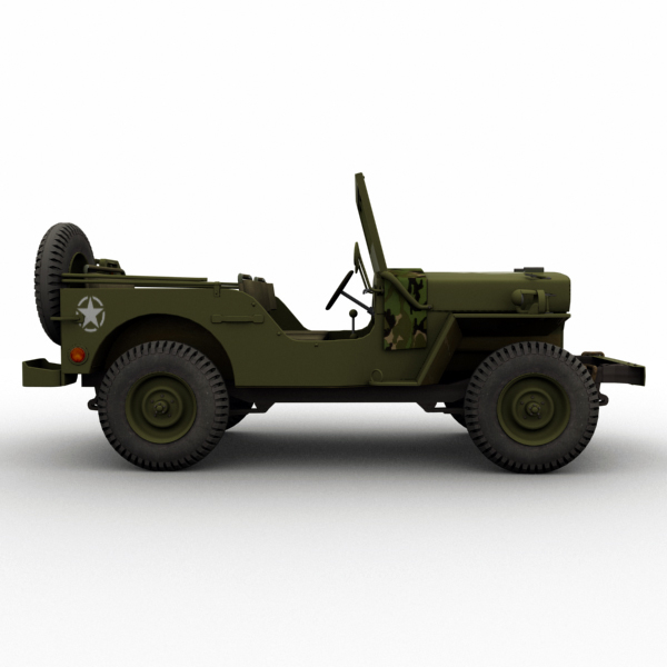 3d jeep willys model