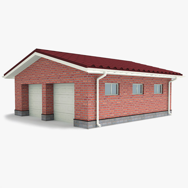 3d garage v2 model