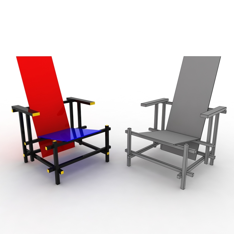 max red blue chair