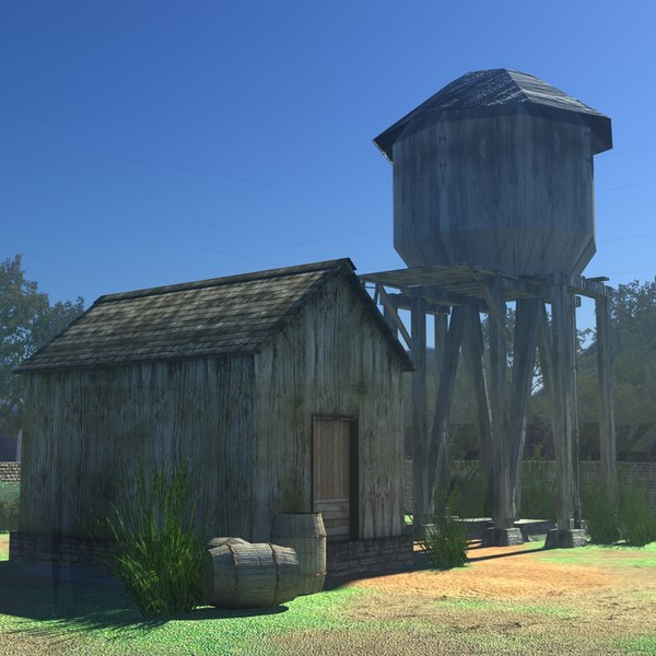 village environment 3d max