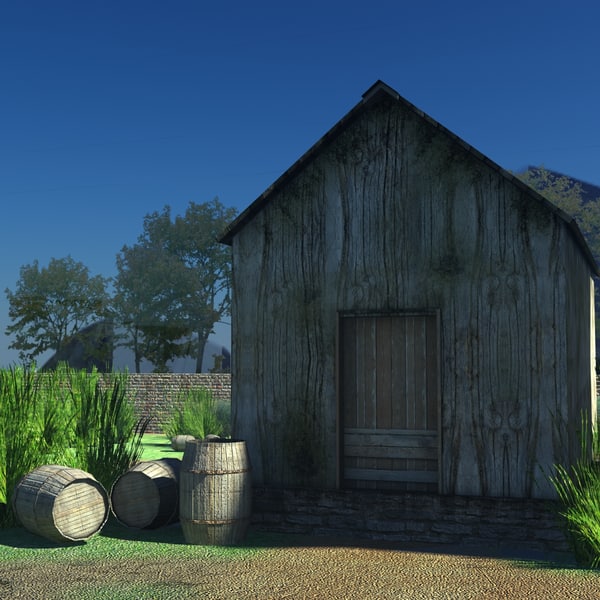 village environment 3d max
