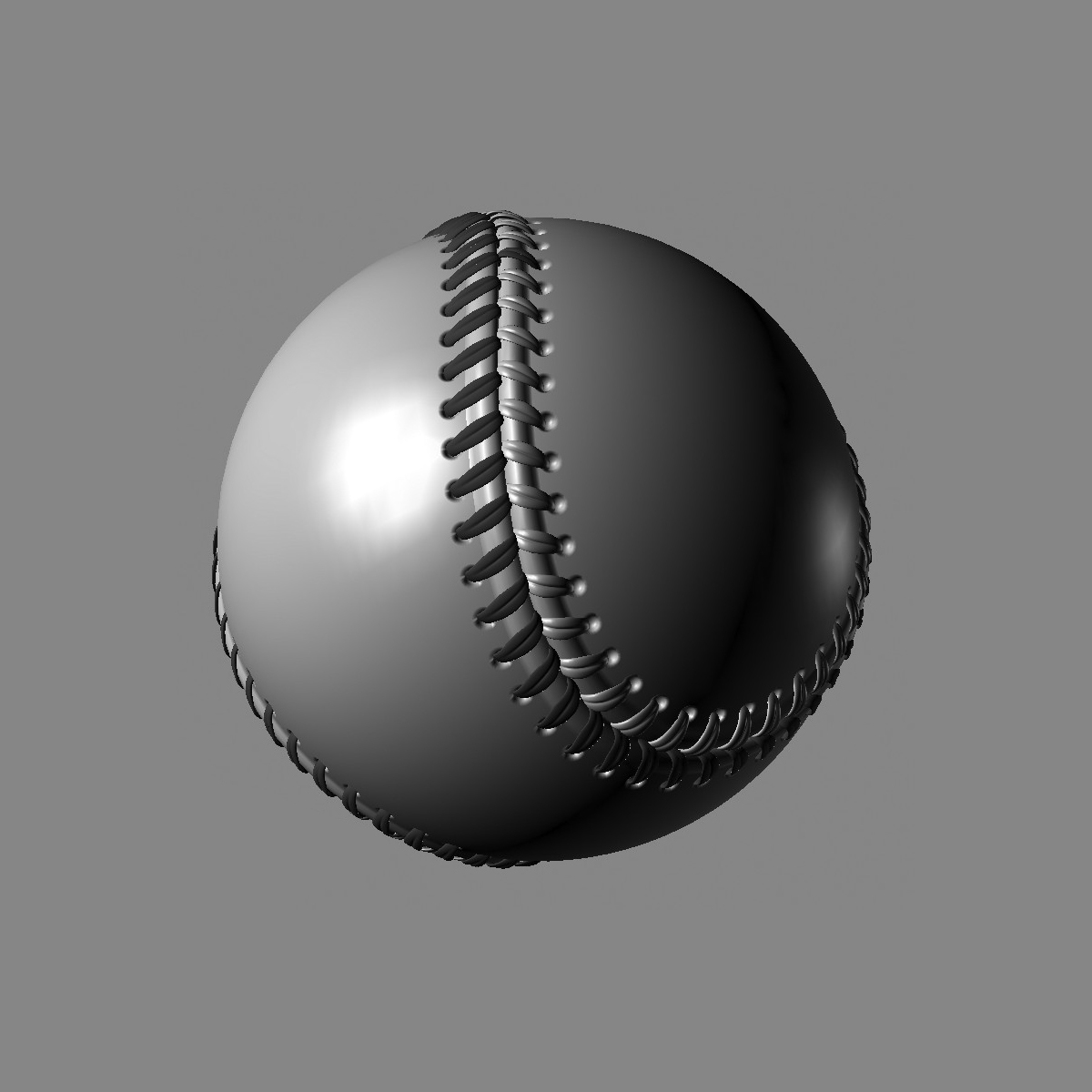 3d modeled baseball model
