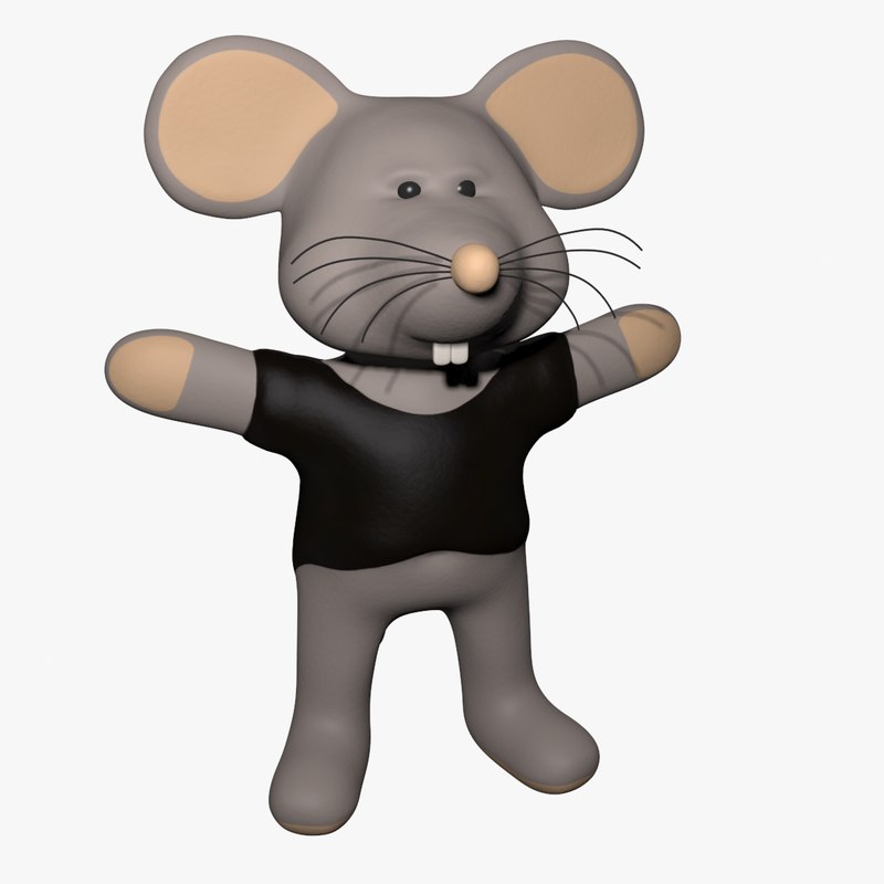cartoon mouse 3d model