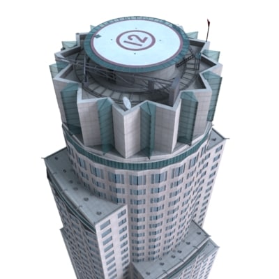 3ds max library tower