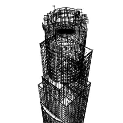 3ds max library tower