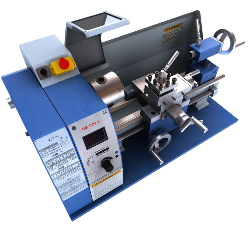 desktop lathe bm 180v 3d model