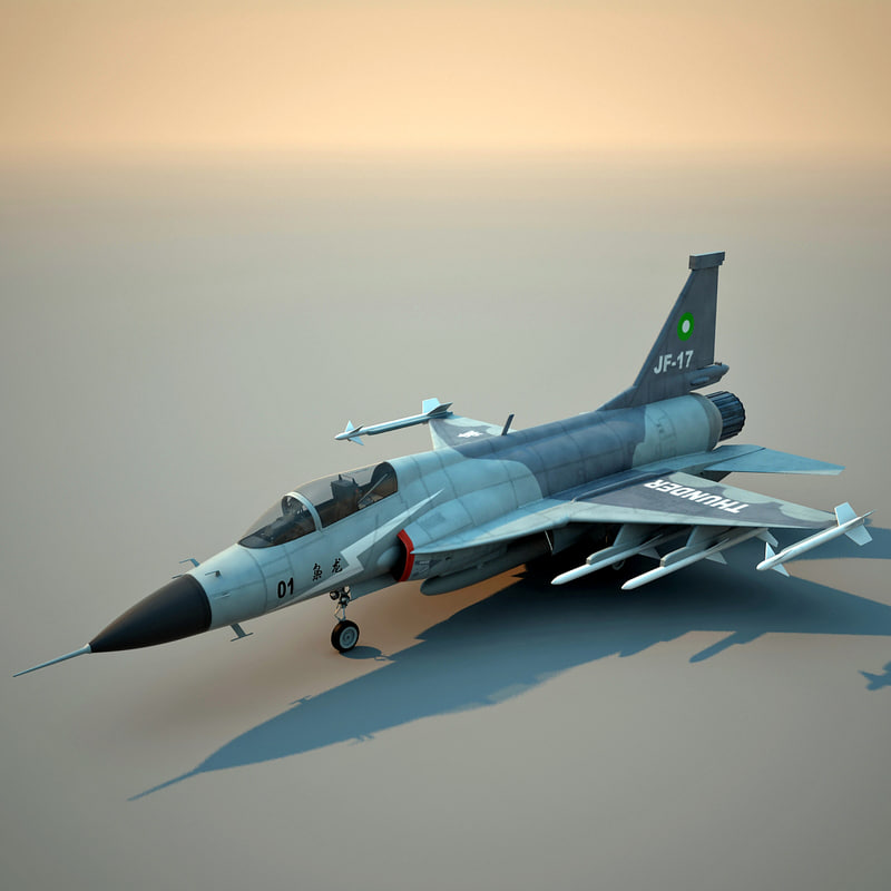 3dsmax realistic jf-17 thunder fighter