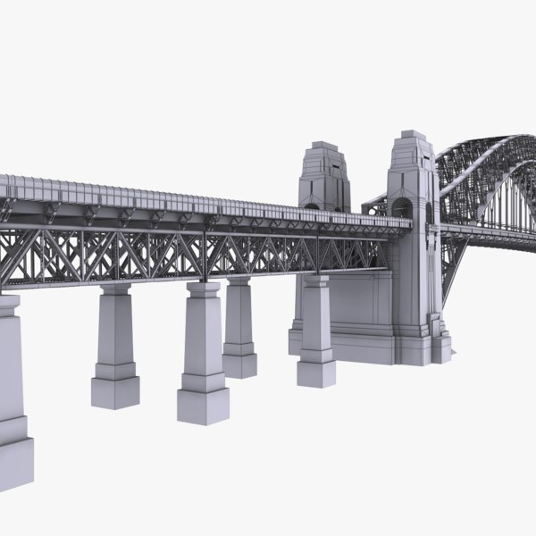 sydney harbour bridge 3d model