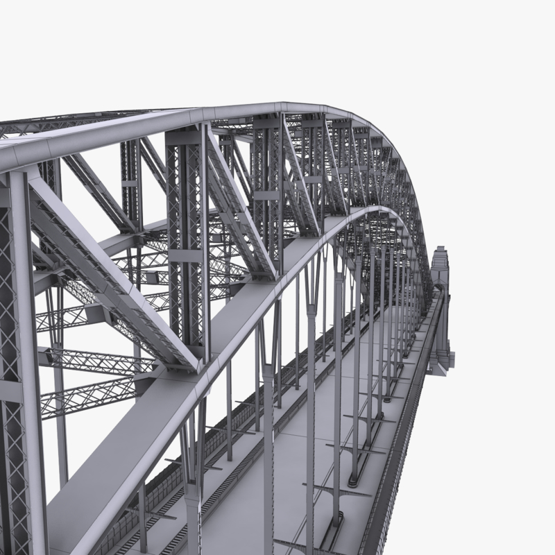 sydney harbour bridge 3d model