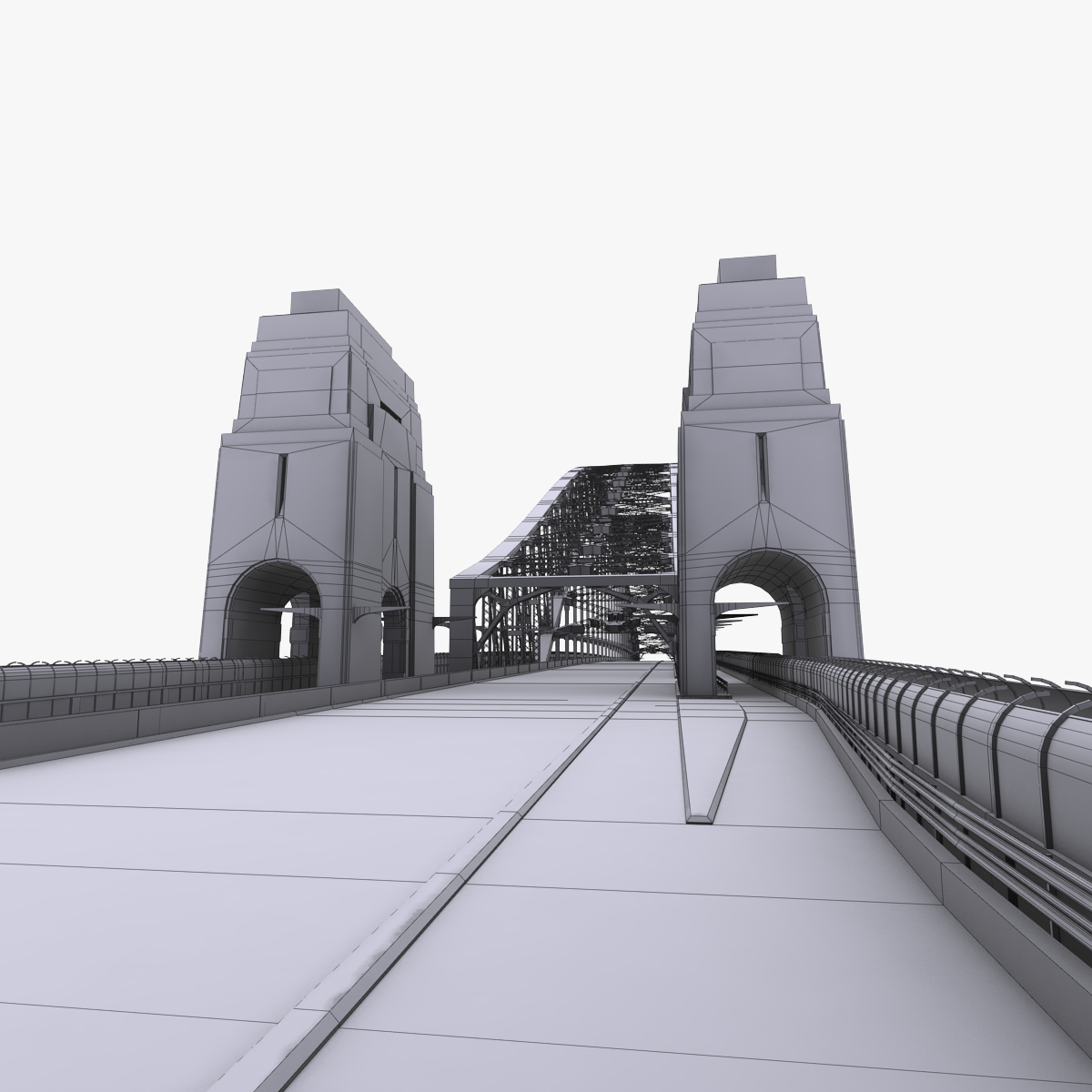sydney harbour bridge 3d model
