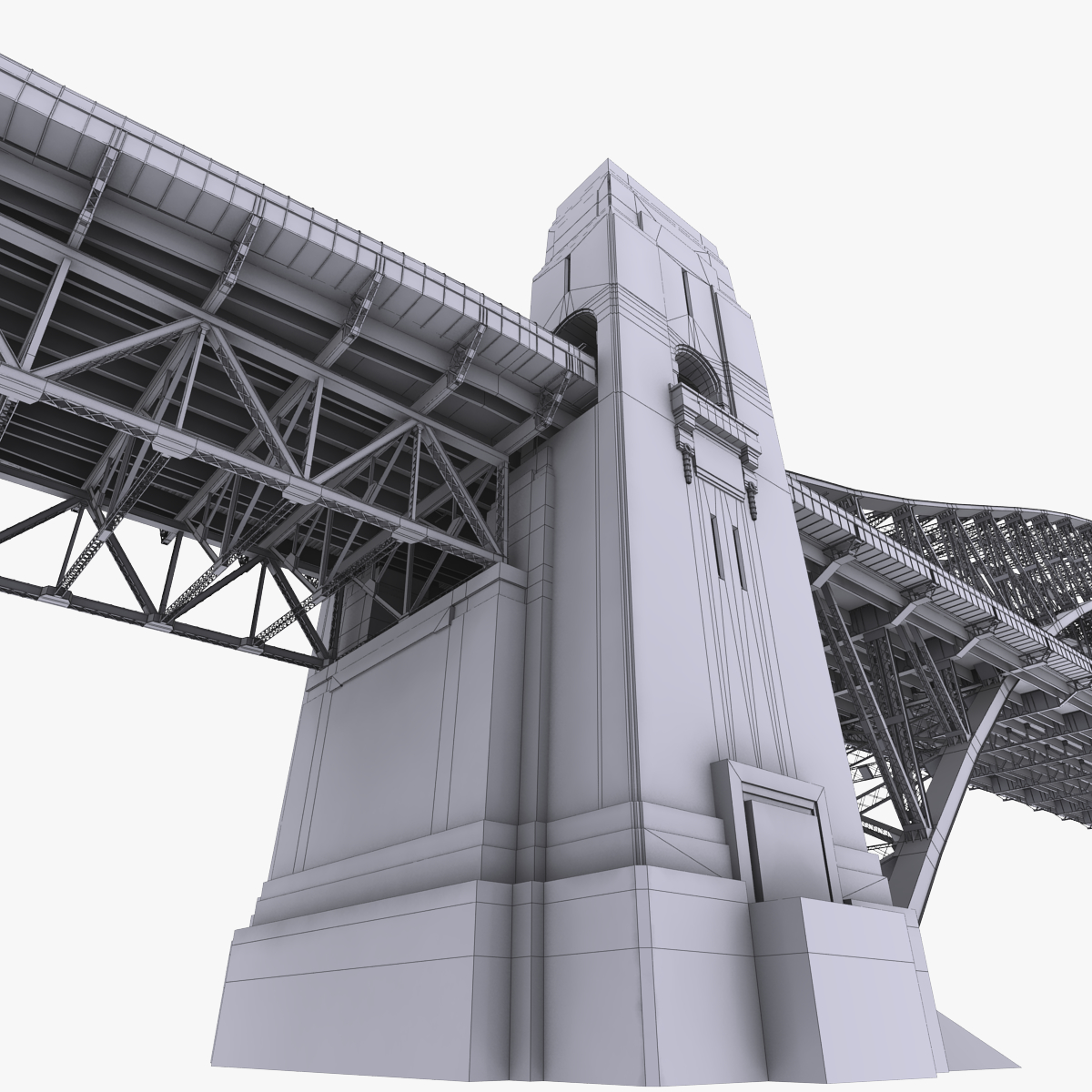 sydney harbour bridge 3d model