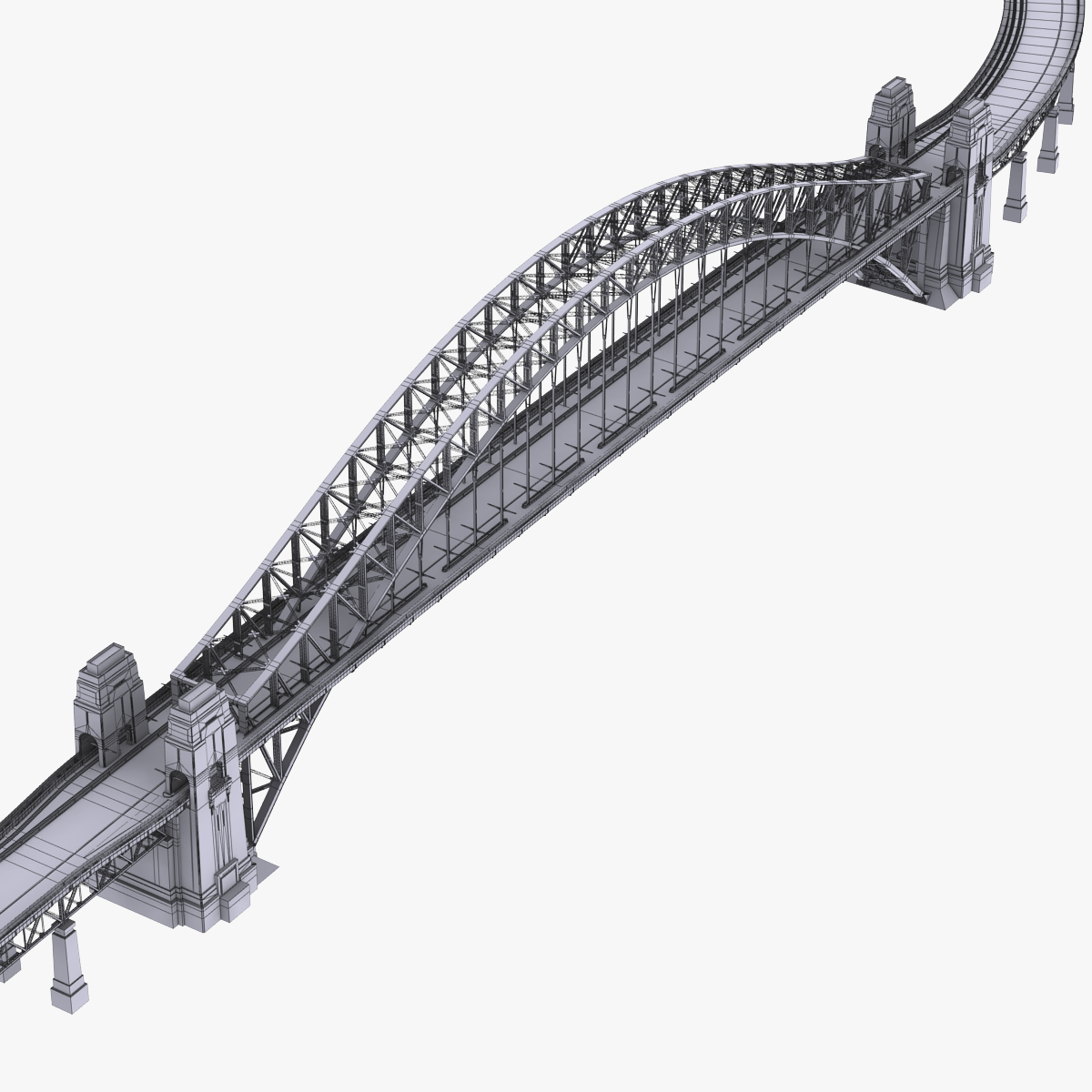 sydney harbour bridge 3d model