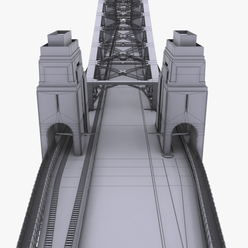 sydney harbour bridge 3d model