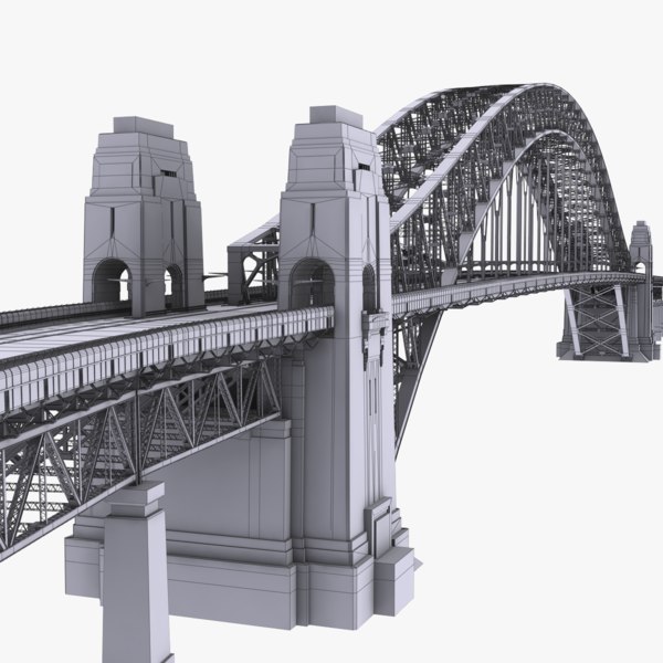 sydney harbour bridge 3d model