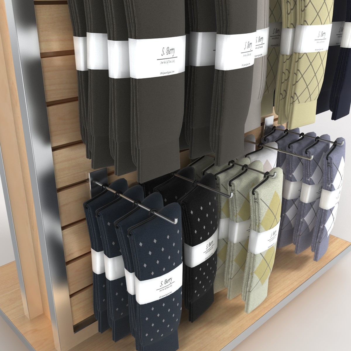 3d men s sock rack