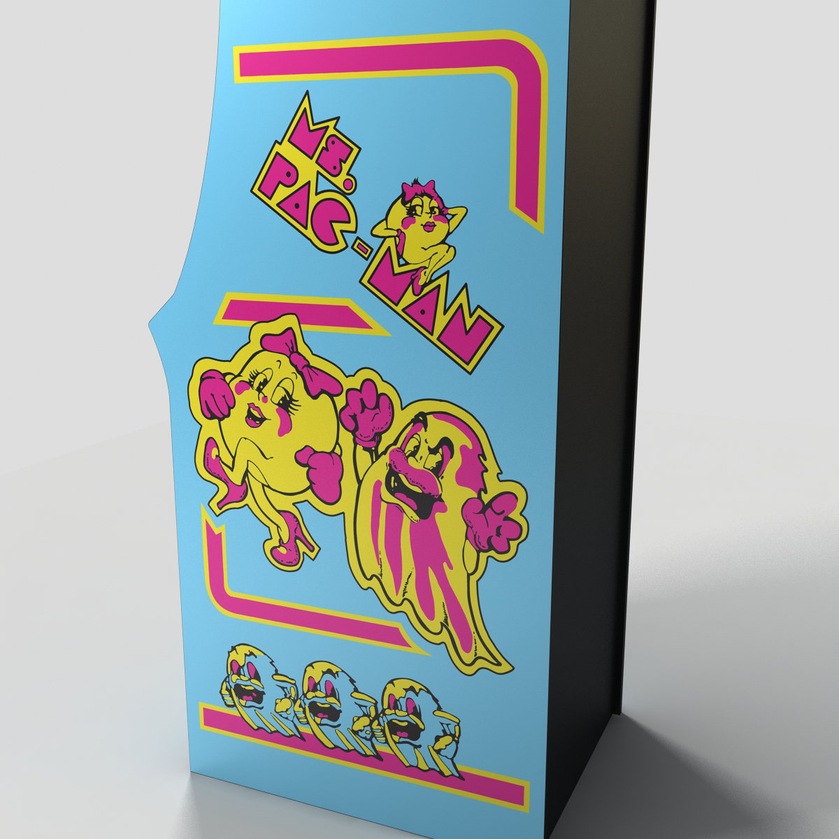 3d ms pac-man arcade
