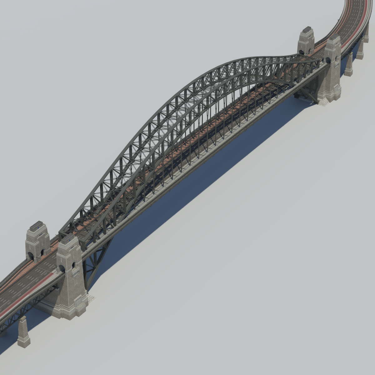 sydney harbour bridge 3d model