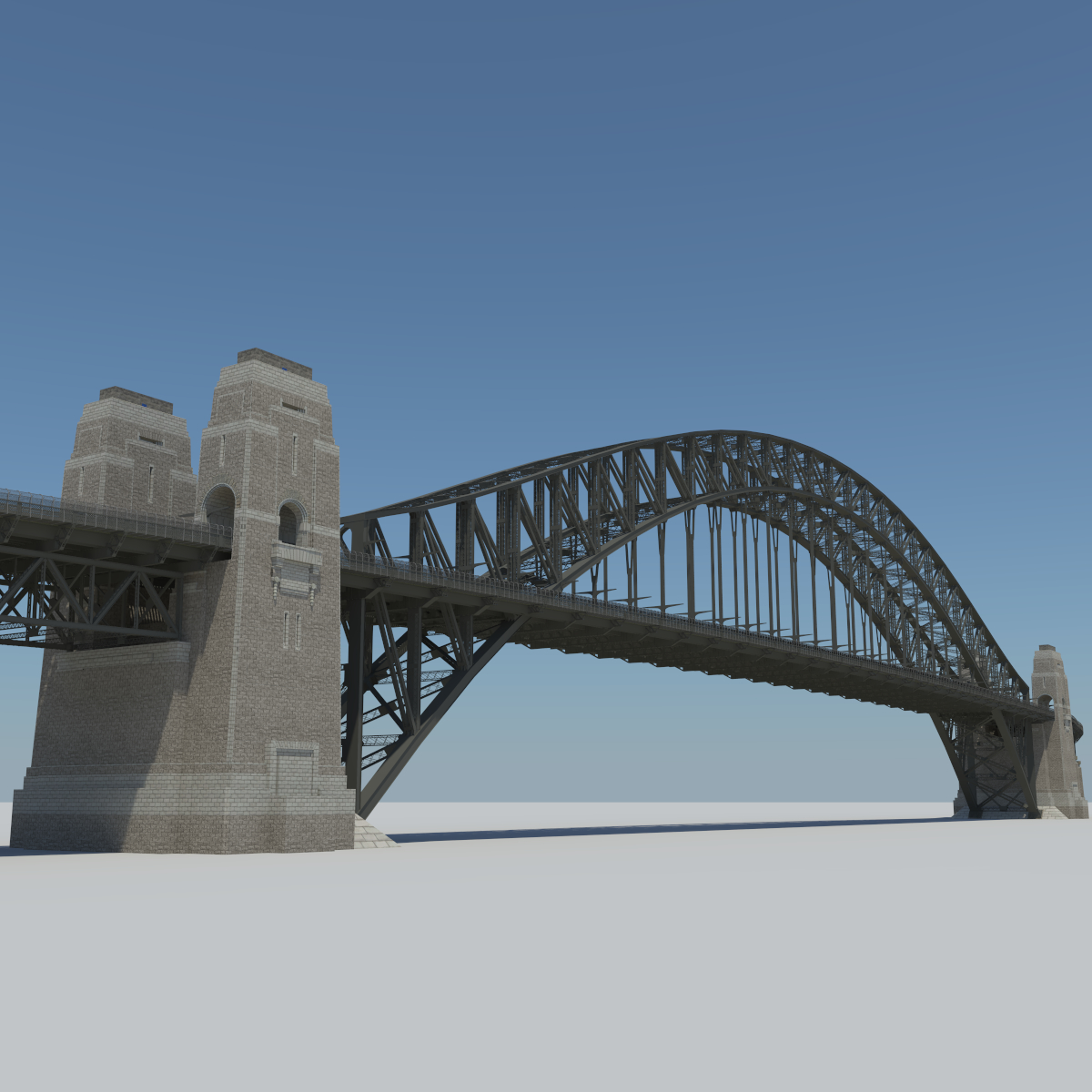 sydney harbour bridge 3d model