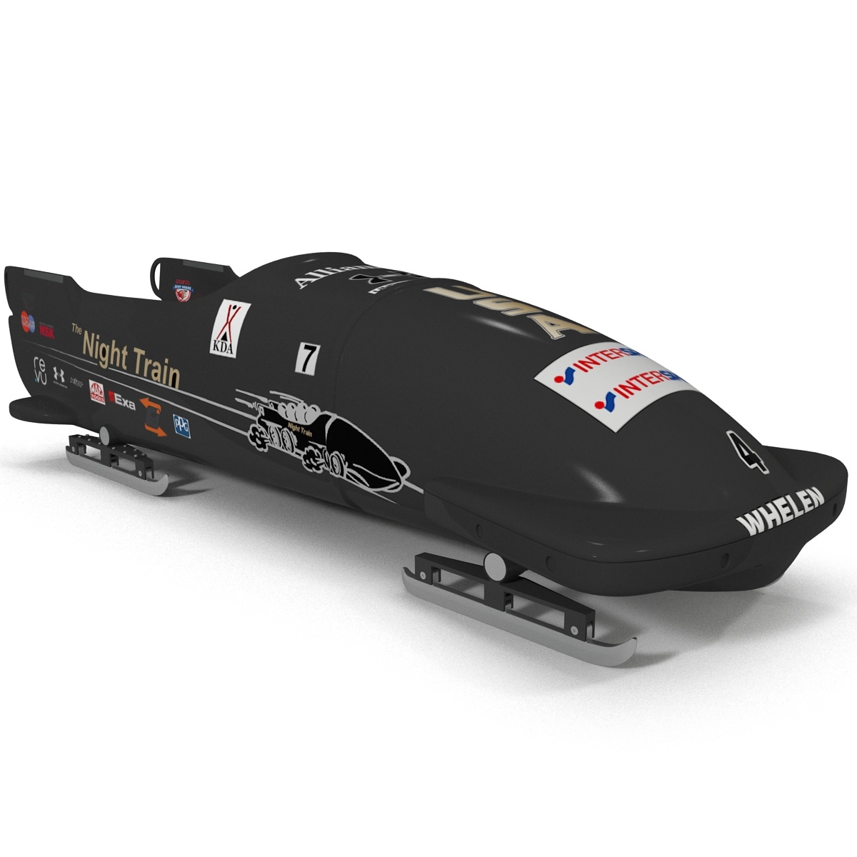 3d model bobsleigh sled 2