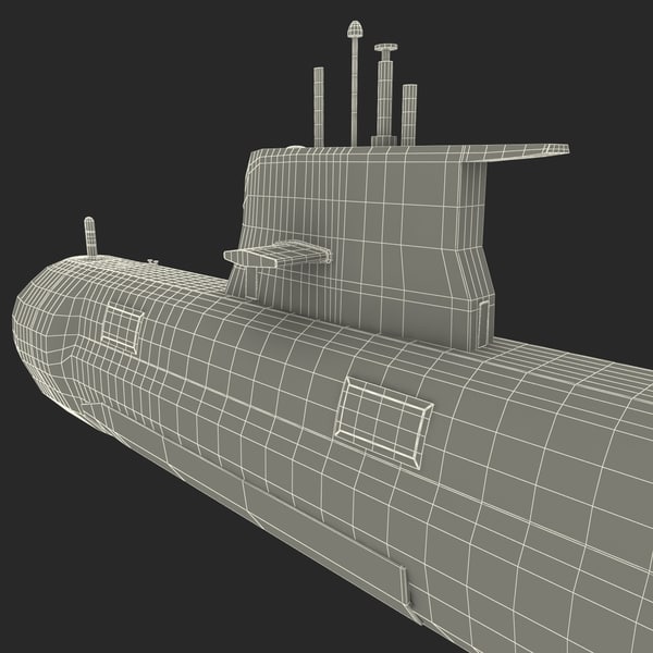 collins class submarine 3d lwo