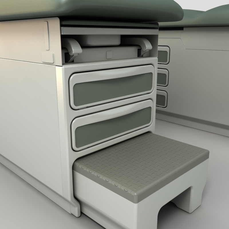 exam table 3d model