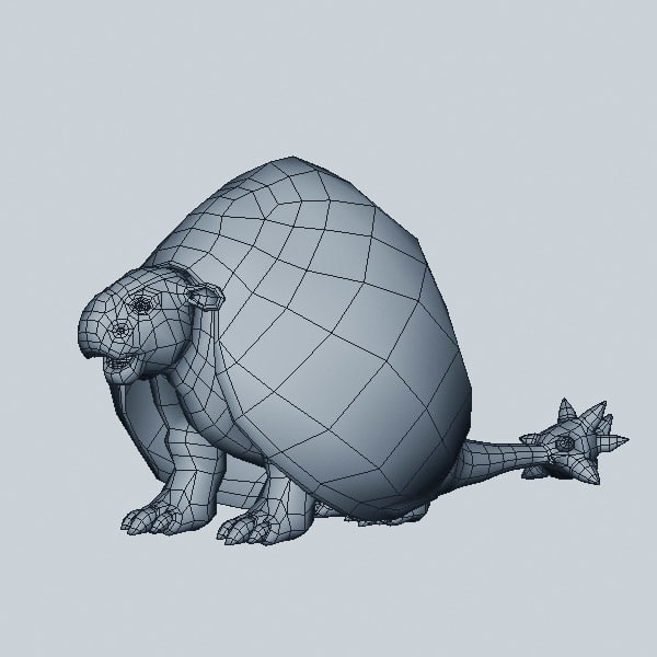 doedicurus prehistoric 3d obj