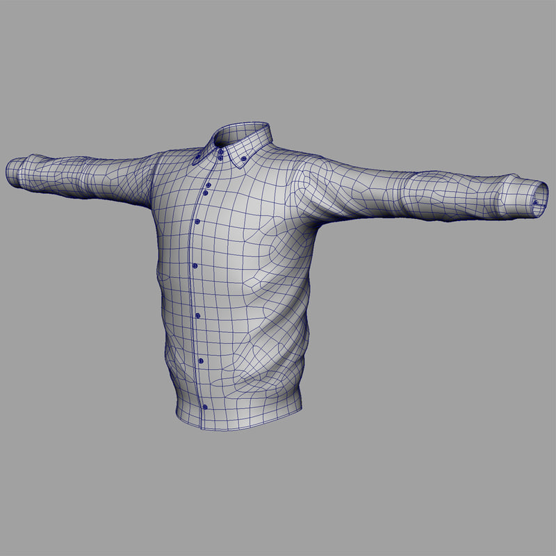 shirt man 3d model