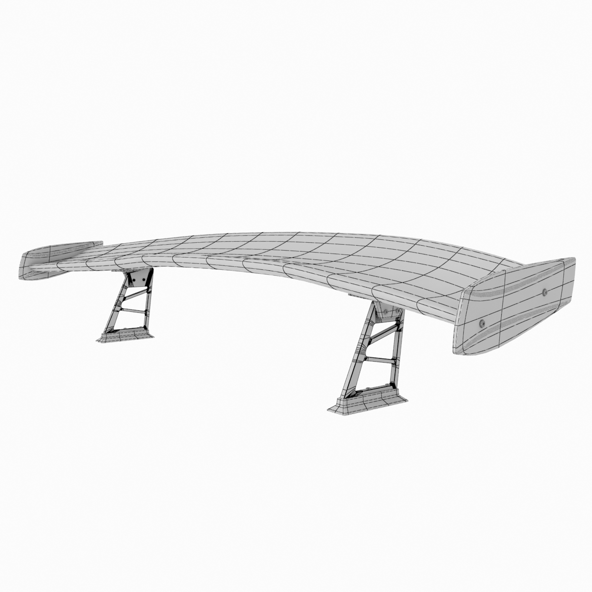 3d wing carbon fiber model