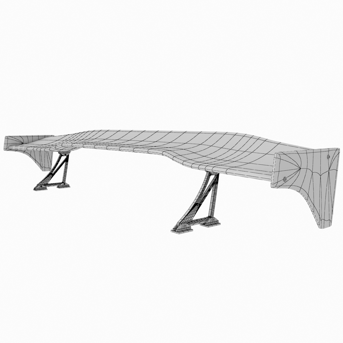 3d wing carbon fiber model