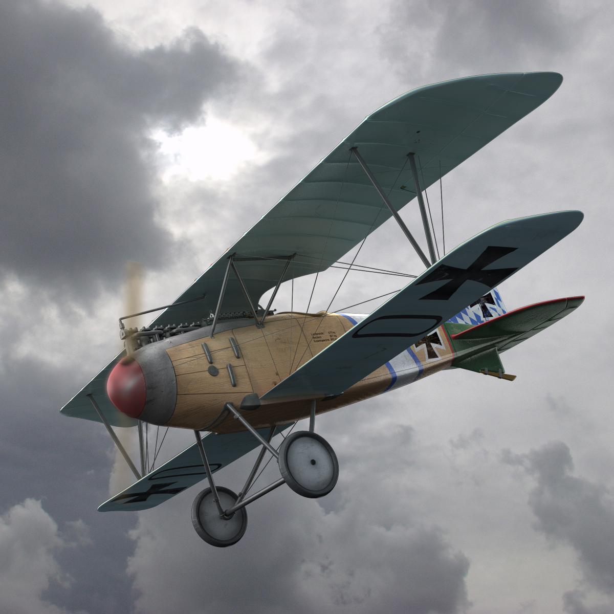 ww1 albatros diii 3d max