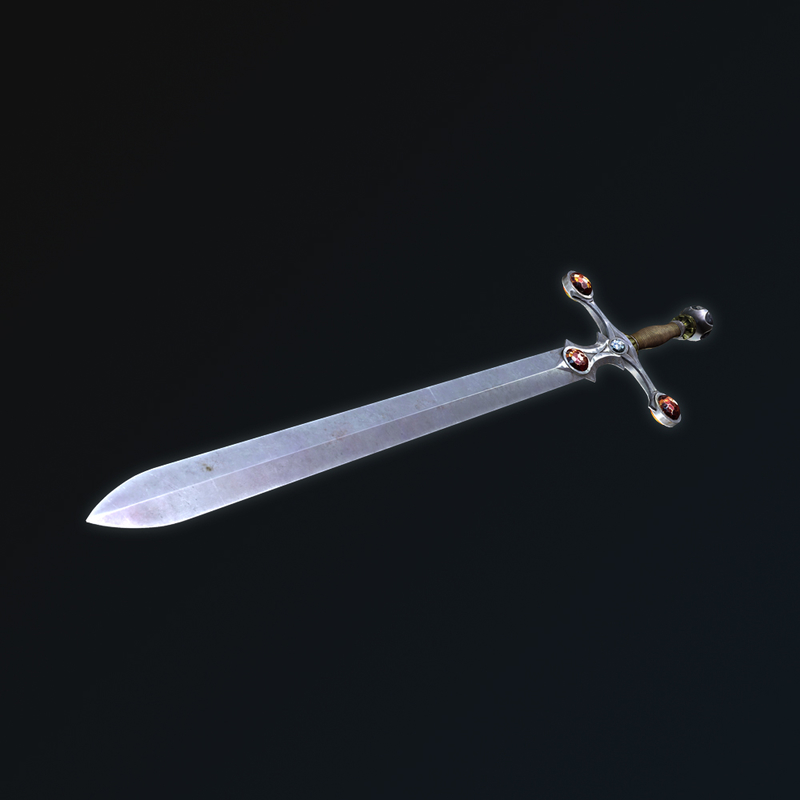 3d jeweled sword model