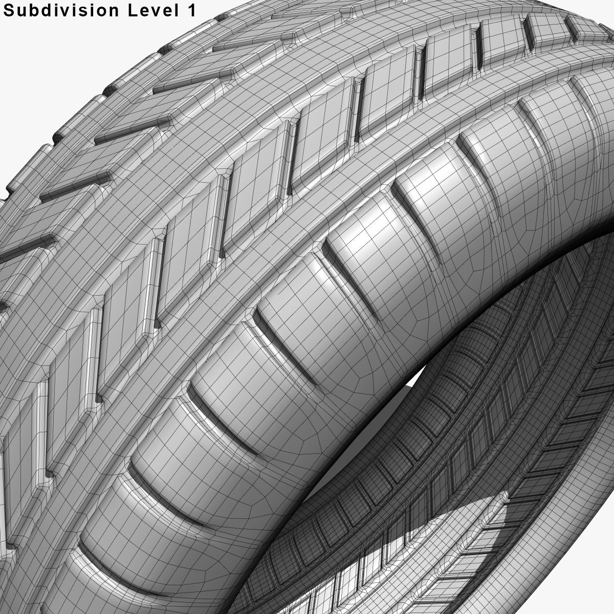 car tire 3d model