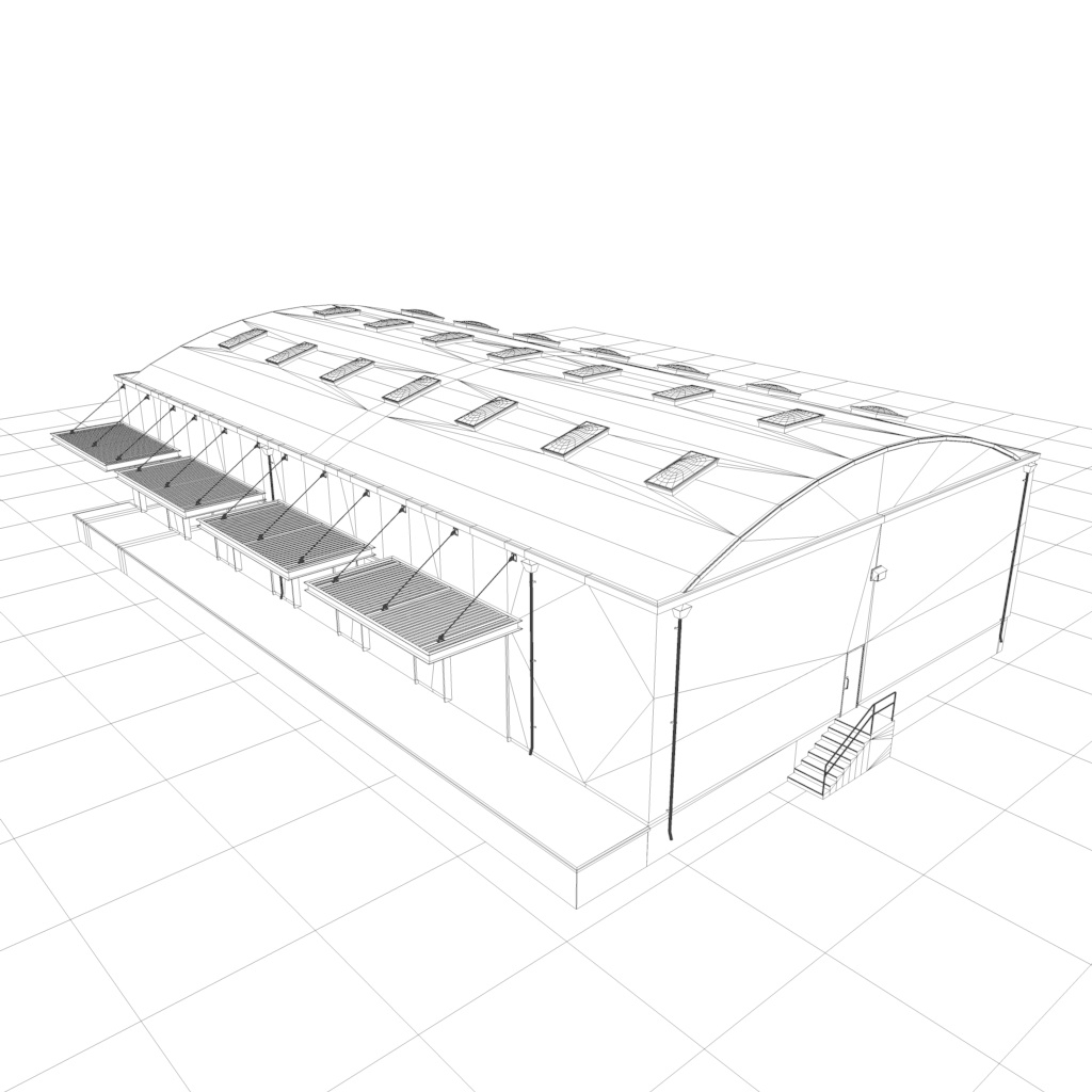 3d model warehouse truss loading