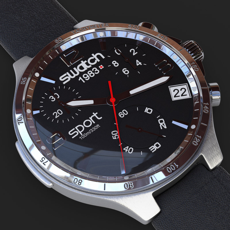 3d swatch watch model