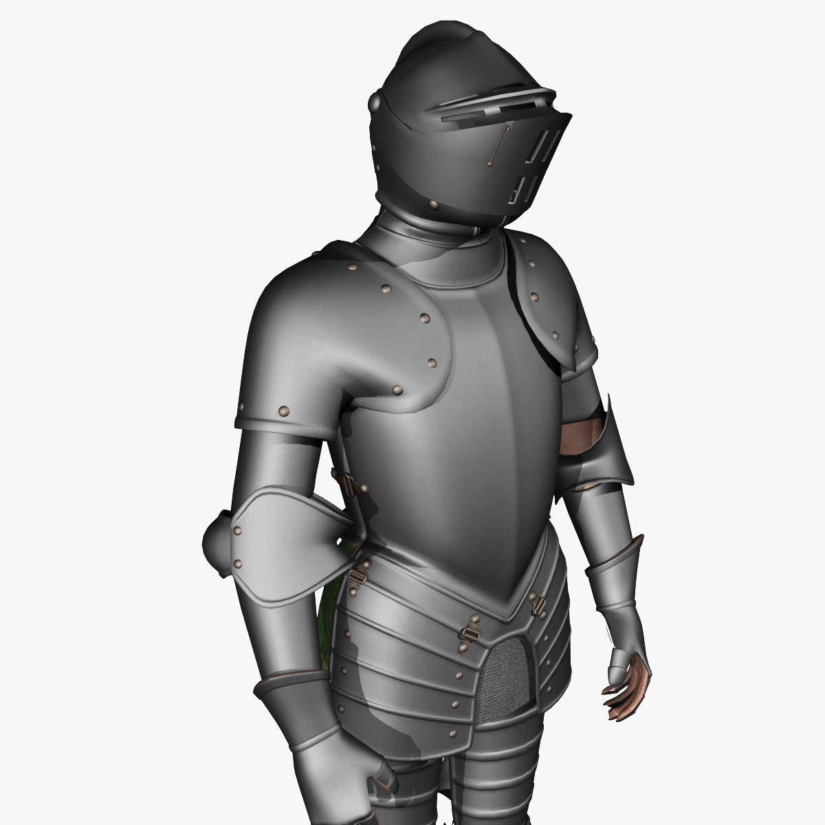 3d model plate armor
