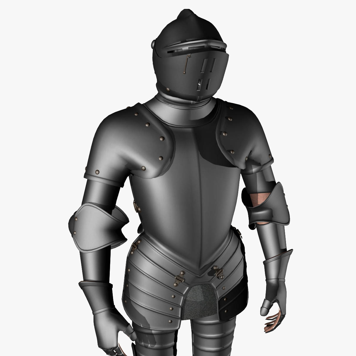 3d model plate armor