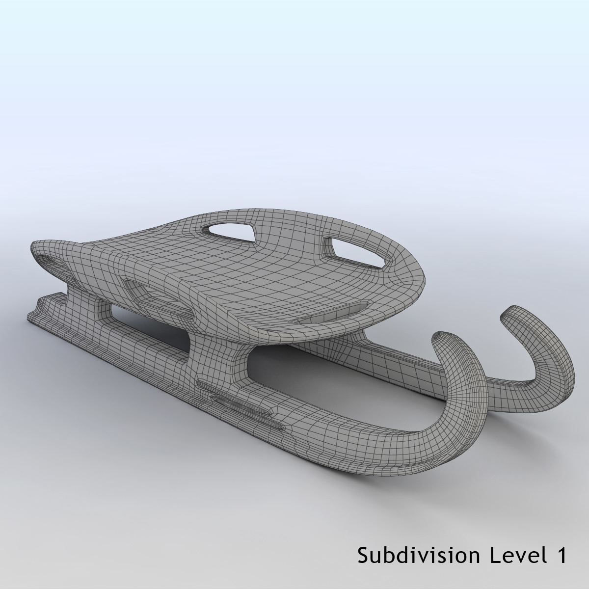 porsche sledge 3d model