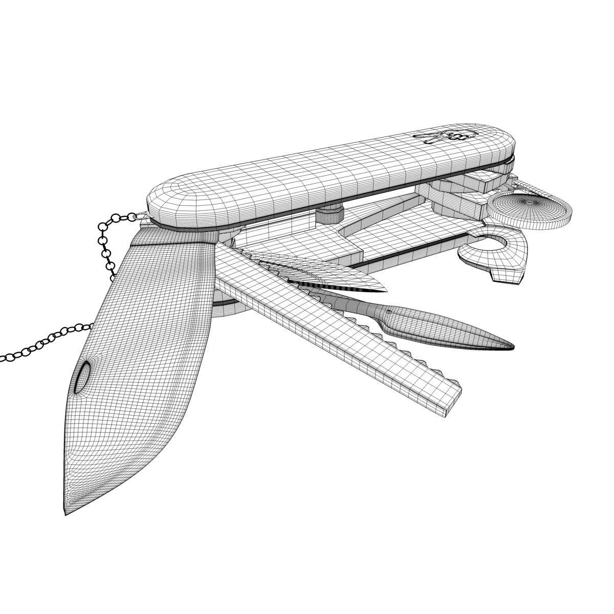 3d model swiss army knife tool