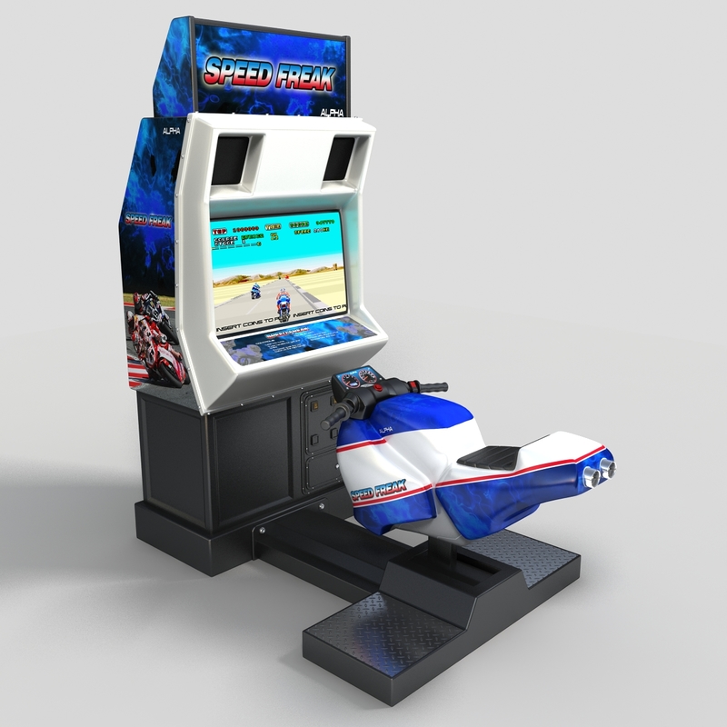 3d arcade bike racing model