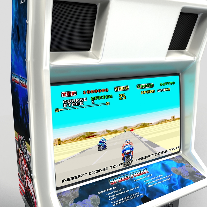 3d arcade bike racing model