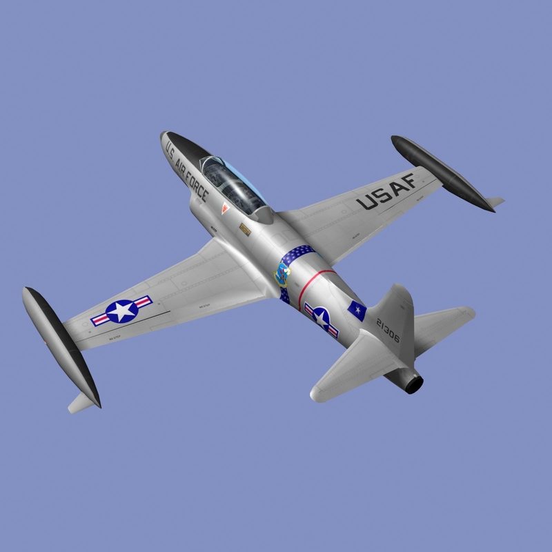 t-33 jet trainer 3d model