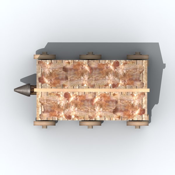 medieval ram siege weapons 3d model