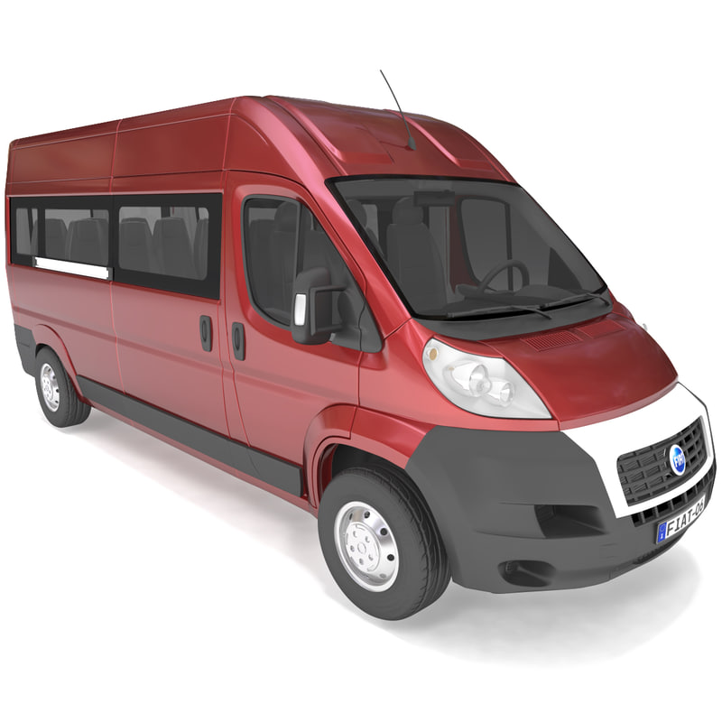 3d model fiat ducato minibus
