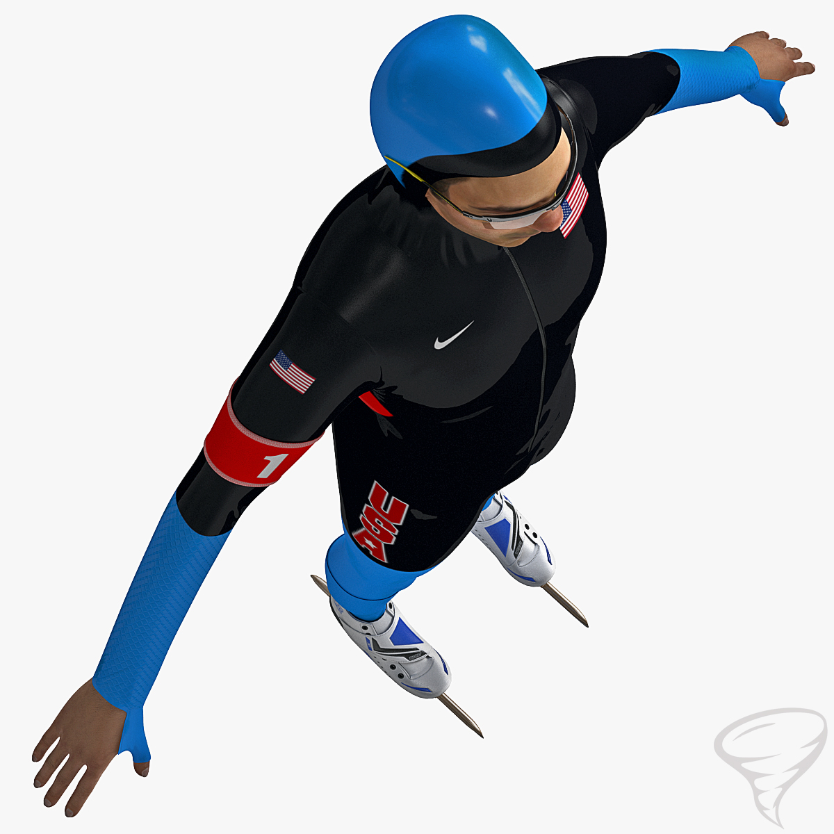 3d model of long track player