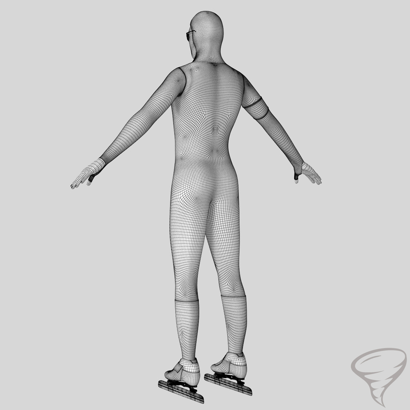 3d model of long track player