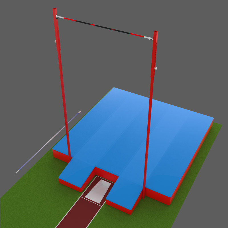 pole vault 3d model