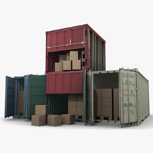 transport container 3d max