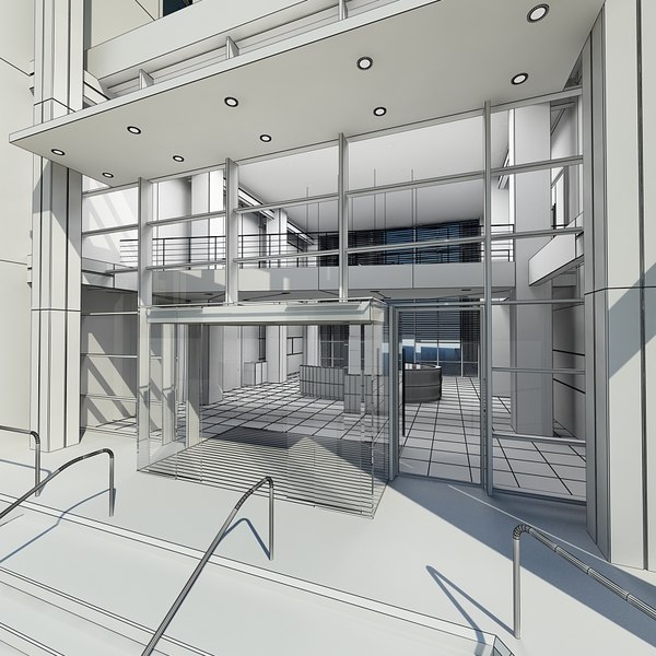 office building 3d max