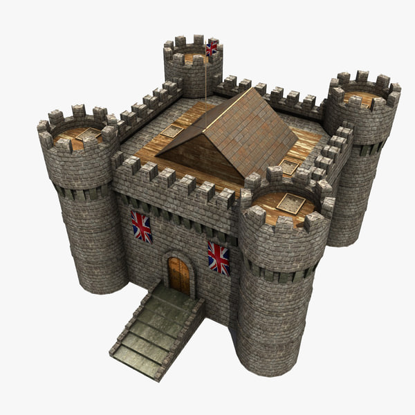 3d model legionary fortress roman