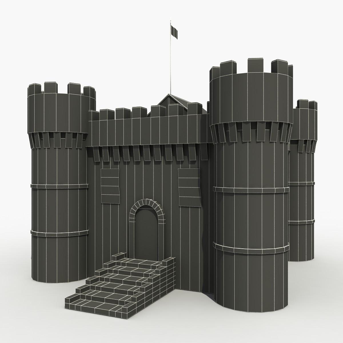 3ds max castle medieval